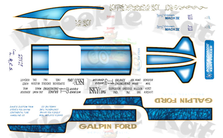 Speed City Resin Vintage Drag Racing Model Cars